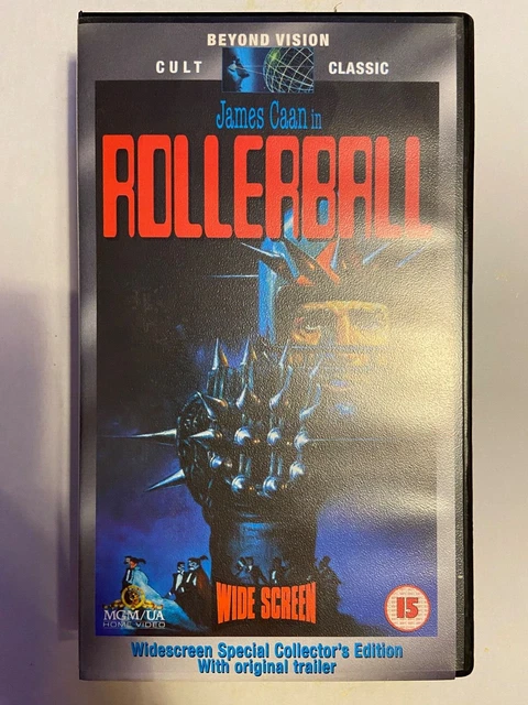 ROLLERBALL VHS TAPE James Caan & John Horseman 15 120 Mins 1975 PAL ...