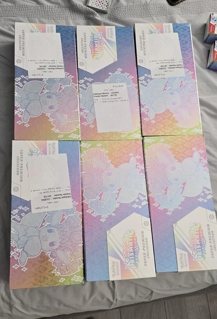 POKEMON PRISMATIC EVOLUTIONS Super Premium Collection SPC Sealed X6 ...