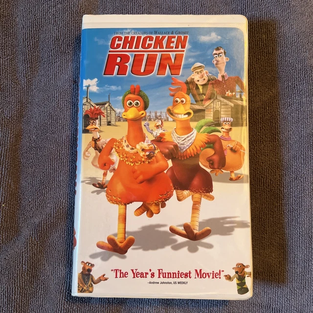 CHICKEN RUN MOVIE VHS 2000 DreamWorks Animation Kids Family Movie Mel ...