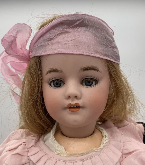SIMON & HALBIG 1039 Doll Bisque Flirty-Eye Walker Cry Throw Kiss 22” S ...