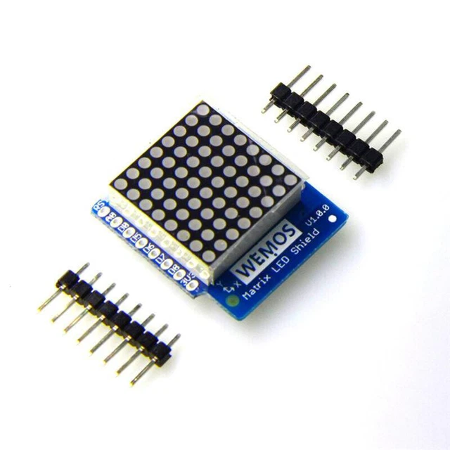 WEMOS D1 MINI ESP8266 LED Matrix Shield V1.0.0 for NodeMCU IoT WiFi EUR ...