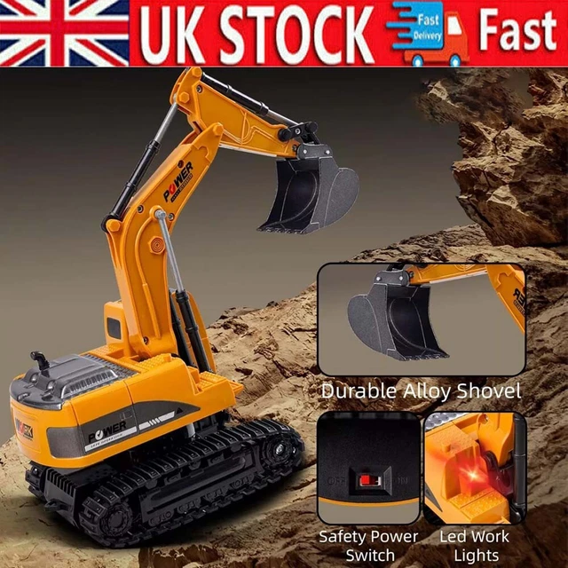 EXCAVATOR TOYS REMOTE Control Digger Excavator Trucks Construction Toys ...