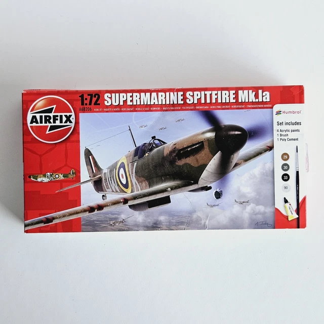 AIRFIX SUPERMARINE SPITFIRE Mk.1a Model Aircraft Kit 1/72 Scale A68206 - New £9.49 - PicClick UK