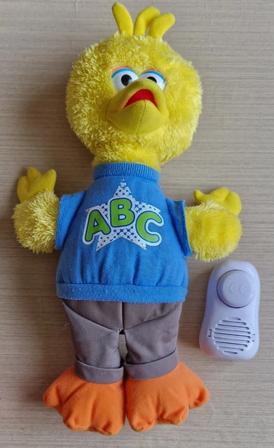 SESAME STREET BIG Bird Talking/Singing ABC learning Plush Stuffed Toy ...