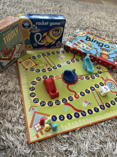 CHILDRENS KIDS BOARD Games Bundle 3D Snakes Ladders Bingo £10.00 ...