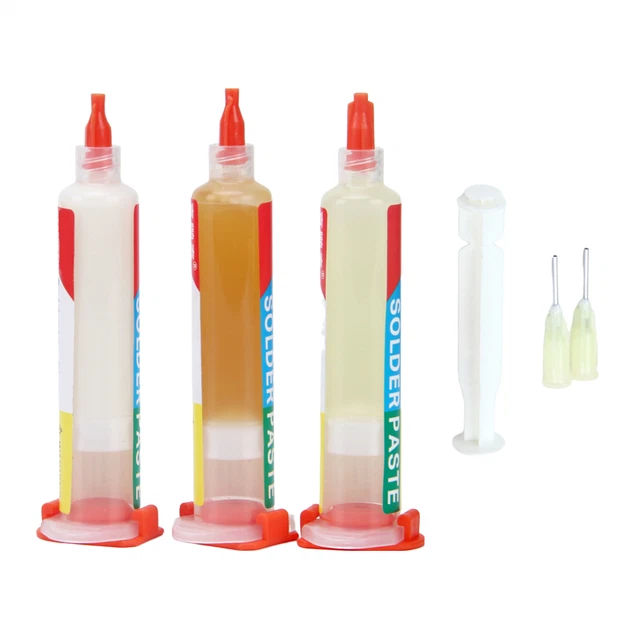 10ML SOLDERING FLUX Paste Tacky Solder Flux Pneumatic Dispenser Halogen ...