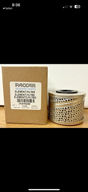 87904M PACCAR OEM Power Steering Filter Element 87904M $28.00 - PicClick