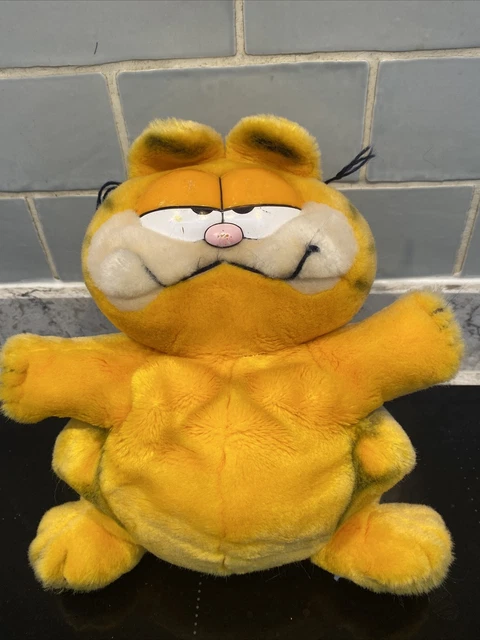 GARFIELD VINTAGE 1981 HAND GLOVE PUPPET Cuddly Soft Plush Toy (DAKIN ...