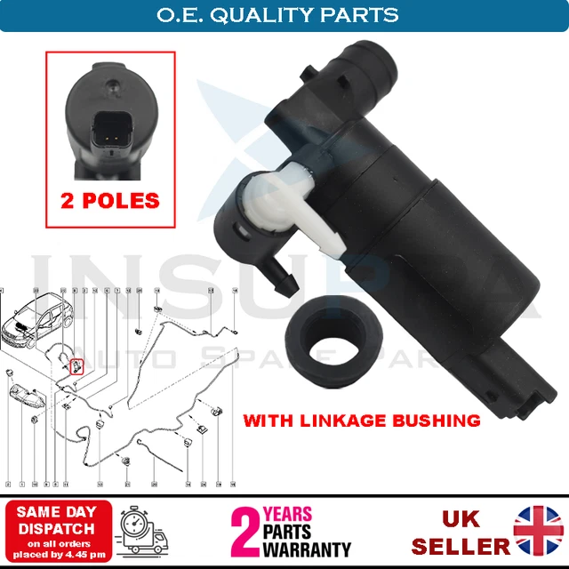 LAVE-GLACE DOUBLE POMPE Pour Citroen Berlingo C2 C3 C4 C5 C8 Xsara ...