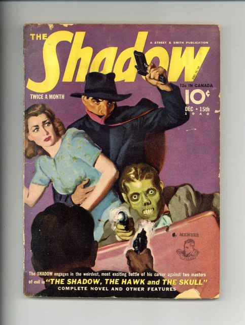 SHADOW PULP DEC 15 1940 Vol. 36 #2 VG £49.57 - PicClick UK