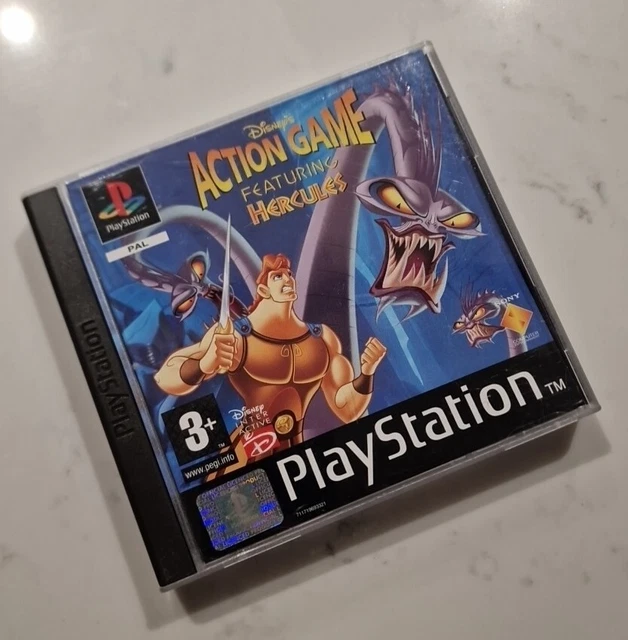 DISNEY'S ACTION GAME Featuring Hercules - PS1 - inc Manual - RARE Black ...