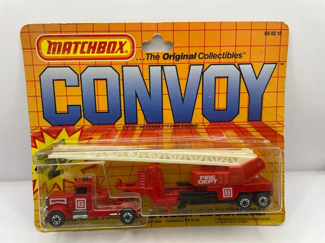 MATCHBOX CONVOY FIRE Dept Truck CY 12 Peterbilt Fire Engine £28.52 ...