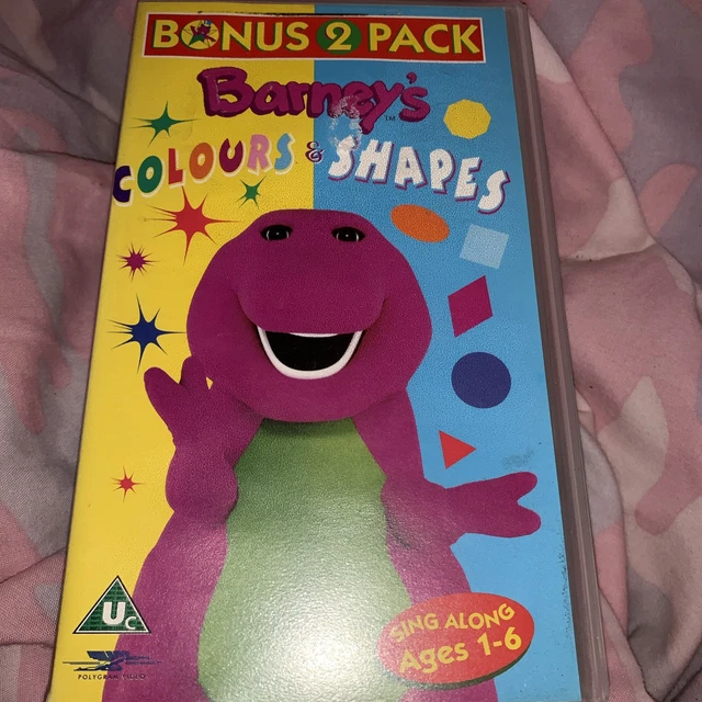 VINTAGE BARNEYS-COLOURS & Shapes Double VHS Videos £1.75 - PicClick UK