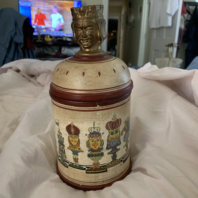 VINTAGE COMOY’S OF London, Kings Chess Set Humidor 10”t By 4.5 ...