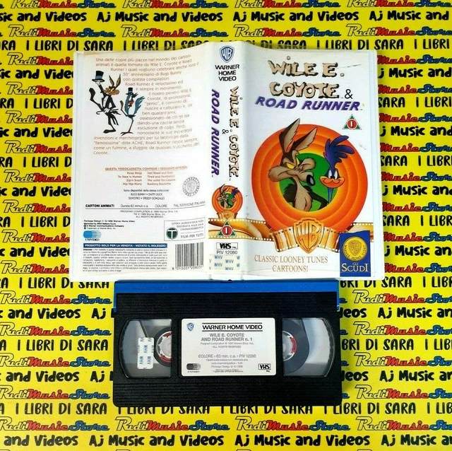 VHS FILM WILE E COYOTE & ROAD RUNNER N°1 1990 WARNER PIV 12080 (F227 ...