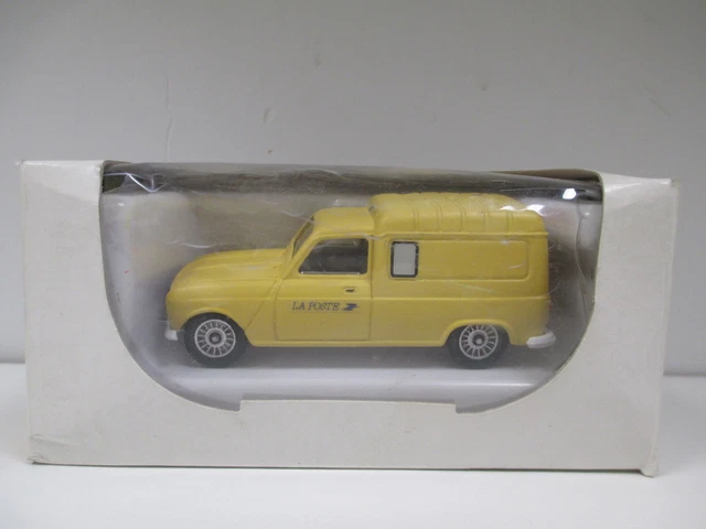 Renault 4 R4 4l F4 Fourgonnette Ptt La Poste Jaune Mat Par Solido 1325