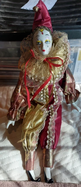 VINTAGE PORCELAIN FACE/HANDS/FEET Pierrot Doll Rare £25.64 - PicClick UK