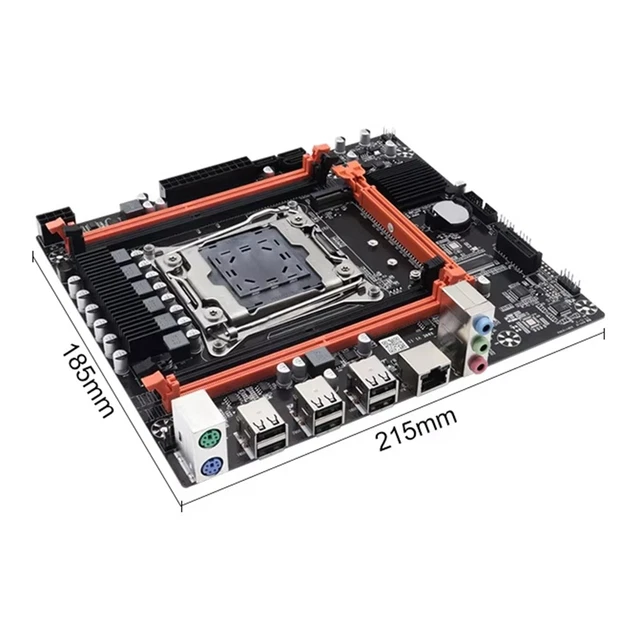 X99E MOTHERBOARD+E5 2673 V3 CPU Dual Channel Supports 4XDDR4 RECC PCIE ...