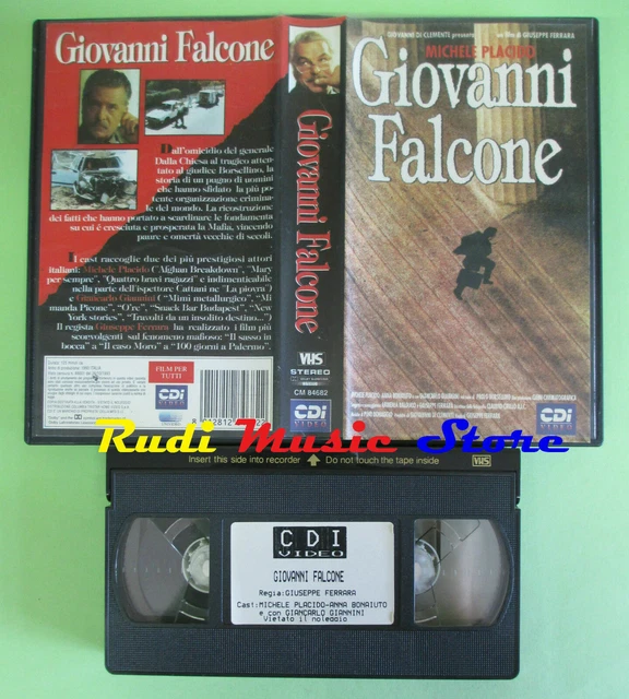 VHS FILM GIOVANNI FALCONE 1993 Michele Placido Clemente CDI CM84682 ...