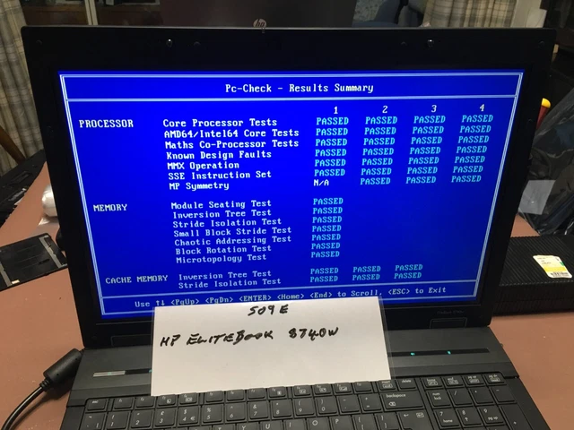 HP ELITEBOOK 8740W Motherboard 595698-001 TEST RESULTS SHOWN WORKS (A* ...