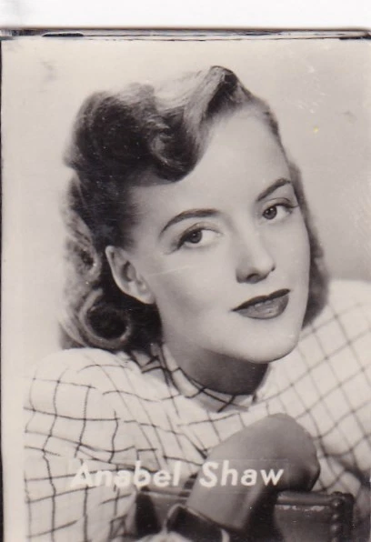 FIGURINA ATTORI ANNI '50 ANABEL SHAW plastificata originale EUR 3,00 ...