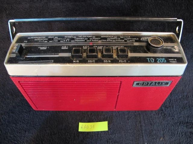 POSTE RADIO TRANSISTOR Vintage Optalix To 205 EUR 12,00 - PicClick FR
