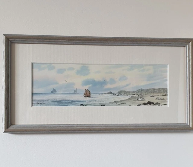 ANCIEN TABLEAU MARINE Signé Marc Beyer EUR 69,00 - PicClick FR