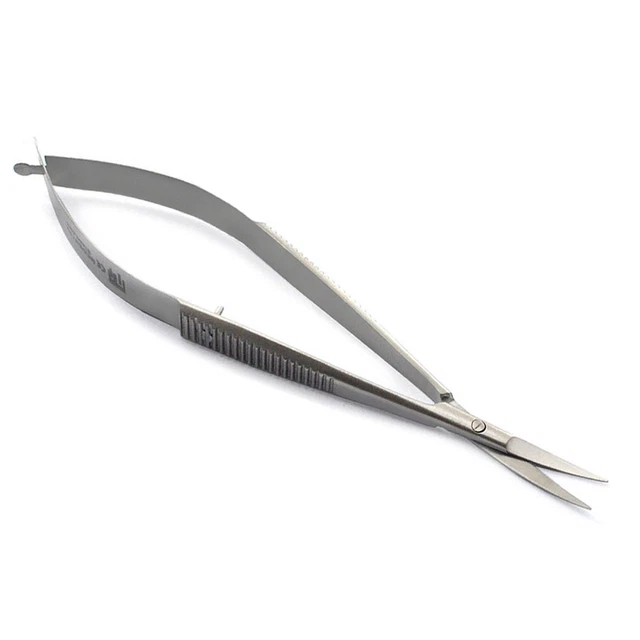 MICRO SURGICAL DENTAL Curved Spring Action Medical Scissors Noyes ...