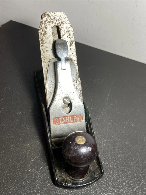 VINTAGE STANLEY NO.4 Smoothing Plane All Original Plastic Handles $24. ...
