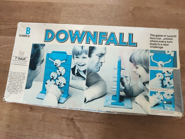 VINTAGE MB GAMES Downfall 1970s Long Box Edition Complete Board Game ...