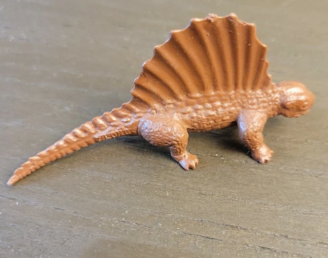 VINTAGE 1960'S 70S Marx MPC Prehistoric Dimetrodon Dinosaur Brown £14. ...