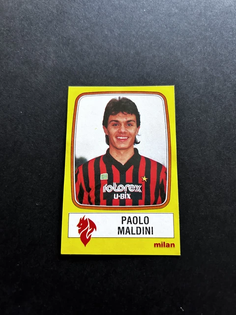 FIGURINA CALCIATORI PANINI 1985 1986 #154 Paolo Maldini Rookie EUR 152,00 - PicClick IT