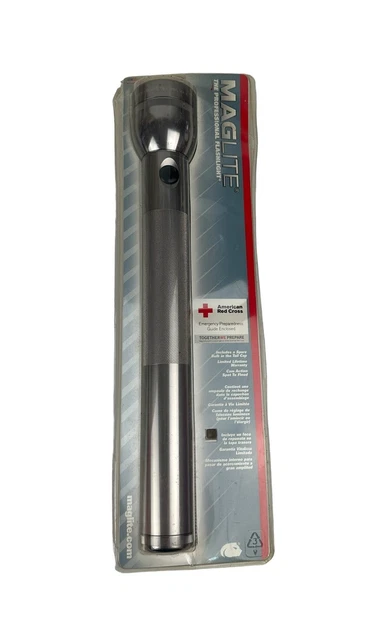 VINTAGE MAG-LITE MAGLITE 4-D Cell Silver Flashlight NEW IN PACKAGING ...