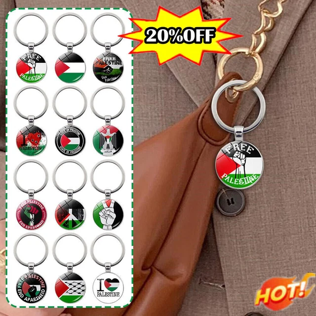 PALESTINE FLAG METAL Keyring Key Chain-Free Palestine 2023 Q6J3 £3.01 ...