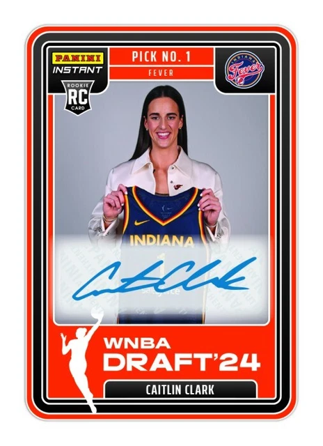2024 PANINI INSTANT Caitlin Clark WNBA Draft Night Rookie Auto /99 #1 ...