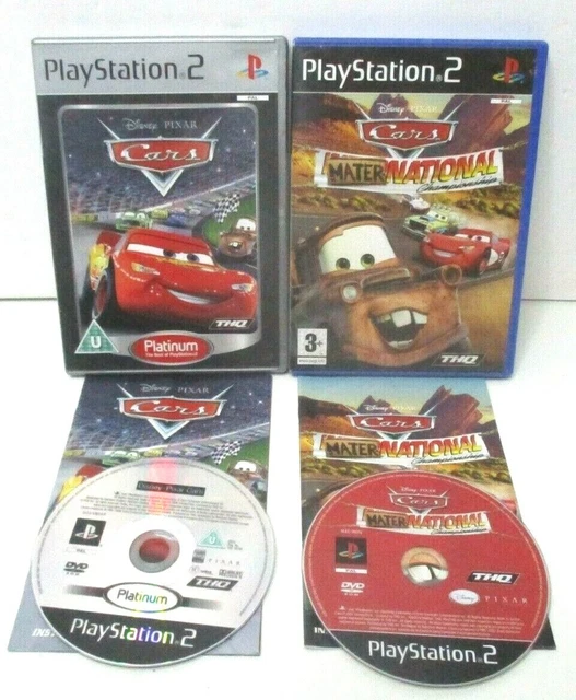 DISNEY PIXAR CARS PS2 Bundle (Cars, Mater-National) Complete & Tested £ ...