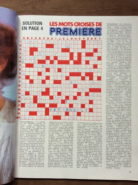 MAGAZINE DU CINÉMA Première N°3 Delon, Girardot, Drucker, Romy, Dewaere ...