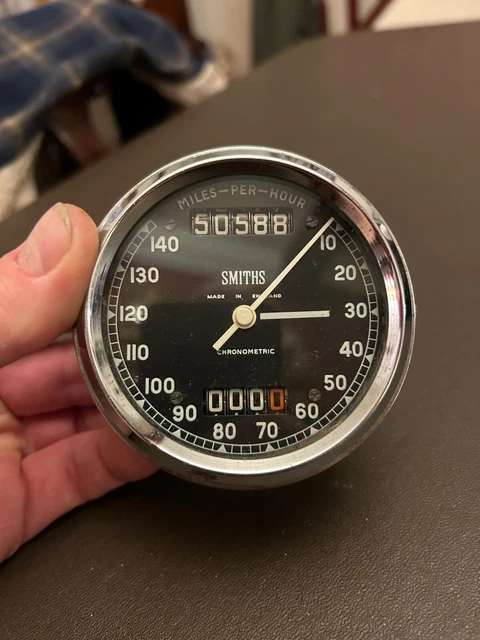 SMITHS CHRONOMETRIC SPEEDOMETER 140mph £209.00 - PicClick UK