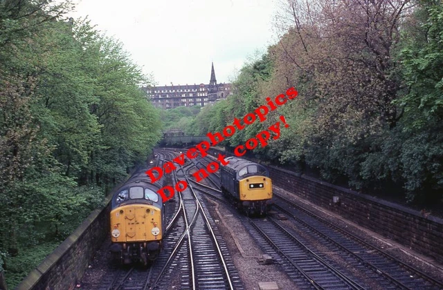 ORIGINAL 35MM Slide Railway Diesel /Steam- 40019 & 40063 @ Edinburgh ...