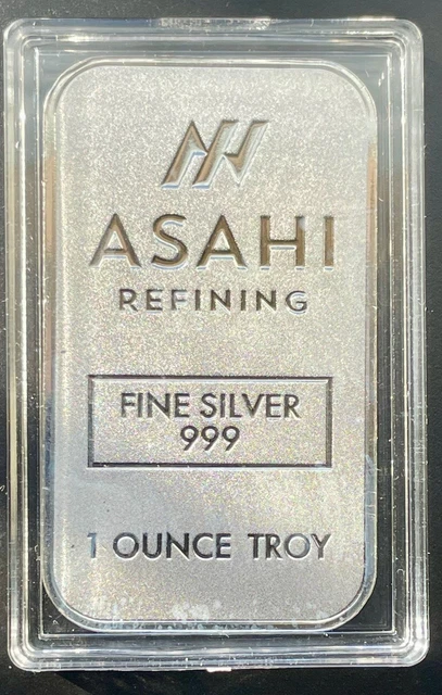 1 OZ ASAHI Silver Bar .999 Fine Silver £17.93 - PicClick UK