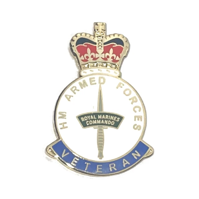 ROYAL MARINES VET Commando Dagger Lapel Pin Badge- HM Armed Forces UK ...