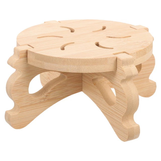 WOODEN RISER STAND Flower Pot Base Wooden Display Riser Planter Display ...