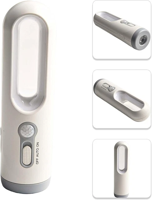 2-IN-1 PORTABLE LED Motion Sensor Torch Light Indoor Flashlight ...