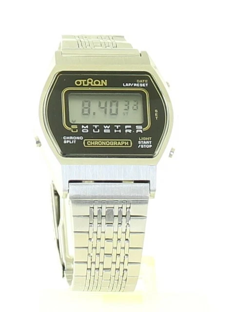 RARE VINTAGE OTRON Quartz Digital Chrono WATCH 1970's - NEW OLD STOCK ...