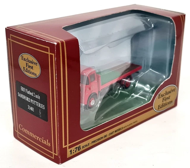 EFE 1/76 - ERF Flatbed 2 Axle Sandford Potteries 31401 Diecast model ...