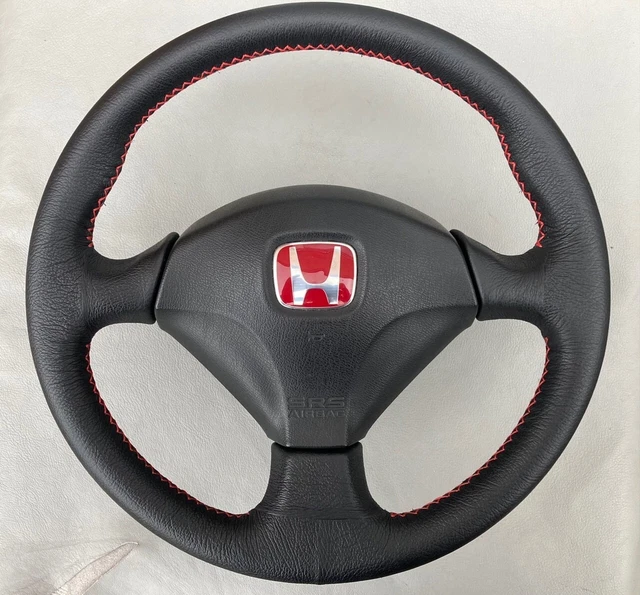 GENUINE OEM &MOMO& HONDA CIVIC TYPE R EP3 Black Leather Steering Wheel ...