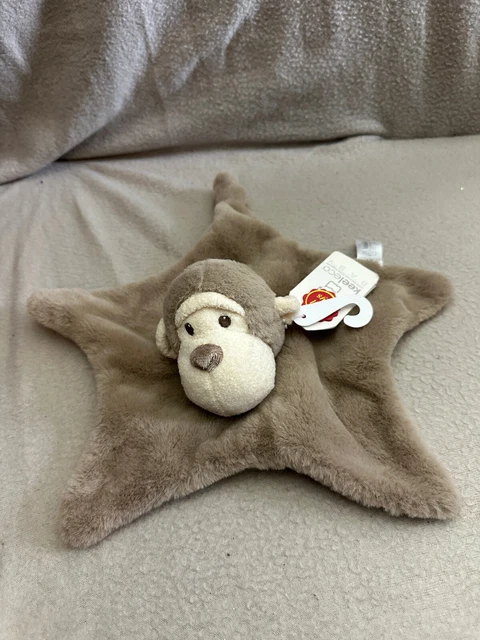 KEELECO BABY MONKEY chimp blanket blankie comforter soft toy huggy NWT ...