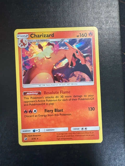 CHARIZARD 3/70 DRAGON Majestry Pokemon Tcg Card Holo Rare 2018 EUR 7,31 ...