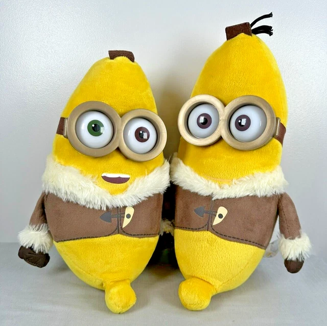 KEVIN AND BOB Minions Arctic Banana Despicable Me Soft Toy Plush Bundle ...