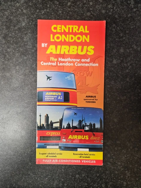 LONDON TRANSPORT TIMETABLE Bus Leaflet Central London Airbus AZX1.46 £3 ...